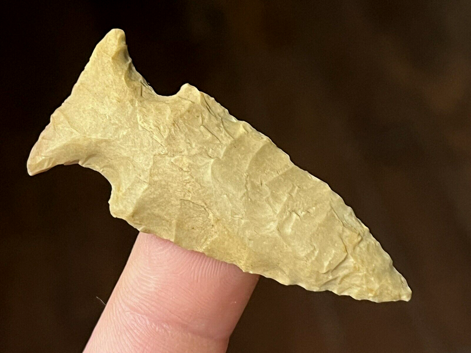 EXCEPTIONAL ENSOR POINT TEXAS ARROWHEAD AUTHENTIC INDIAN ARTIFACT TT2 | eBay