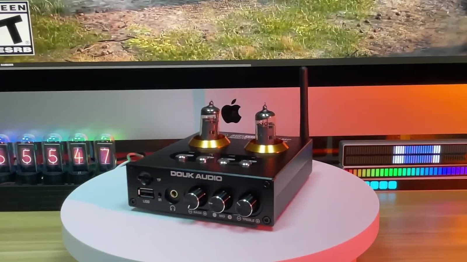 Douk Audio P2 Bluetooth Vacuum Tube Preamp Headphone Amplifier USB ...