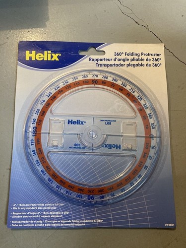 Helix 360 Degree Folding Angle Measure Protractor | eBay