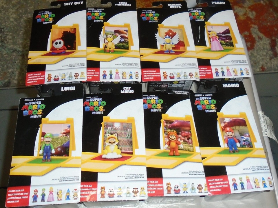 THE SUPER MARIO BROTHERS MOVIE - MARIO - QUESTION BLOCK AND FIGURE | eBay