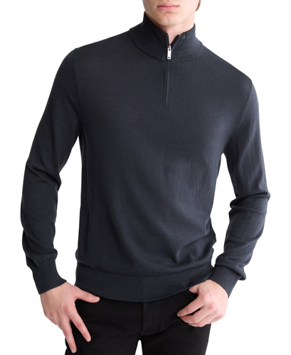 Calvin Klein VULCAN Men's Long Sleeve Quarter-Zip Pullover Sweater, US ...