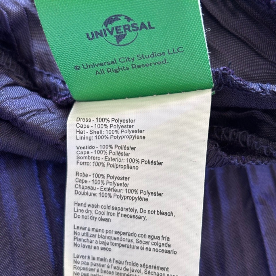 WICKED Elphaba Deluxe Child Costume Witch Dress Hatch Cape Sz M 7-8 NEW ...