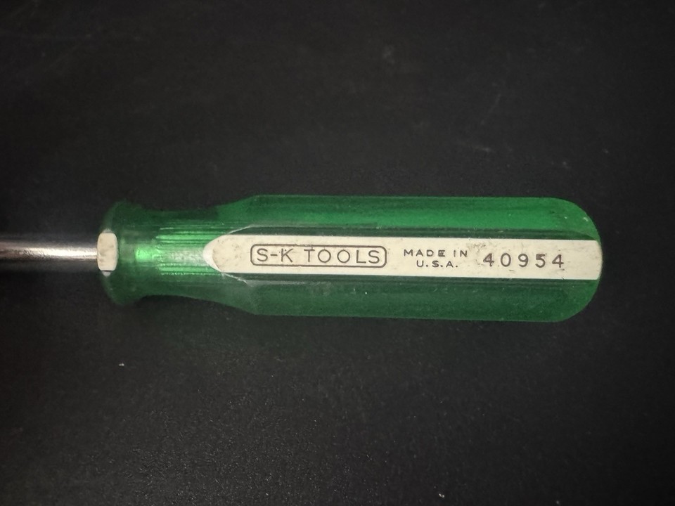 Vintage S-k Tools SK 40954 Green Handle 1/4" Drive Socket Spinner USA ...