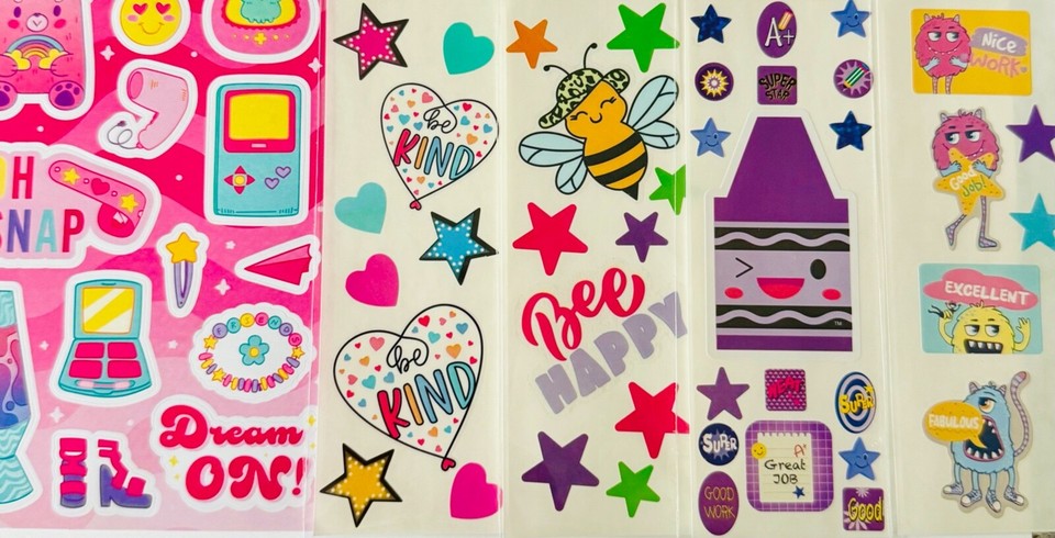 Huge Lot Stickers Kit Set Planner Craft Scrapbook Variety Of Themes ...