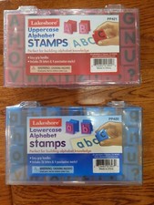 Lakeshore Follow The Dots Stamps Manuscript Lowercase Uppercase 52 ...