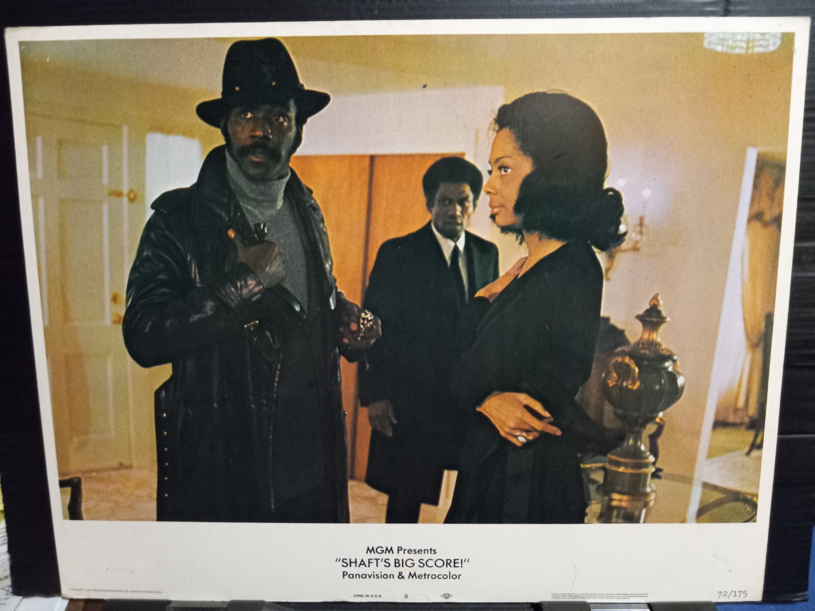 Lobby Card 1972 SHAFT'S BIG SCORE Richard Roundtree widow Rosalind ...