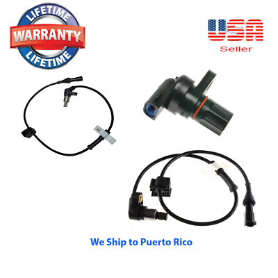 2 ABS Wheel Speed Sensor Front & Differential Fit F100 F150 F250 F350 ...