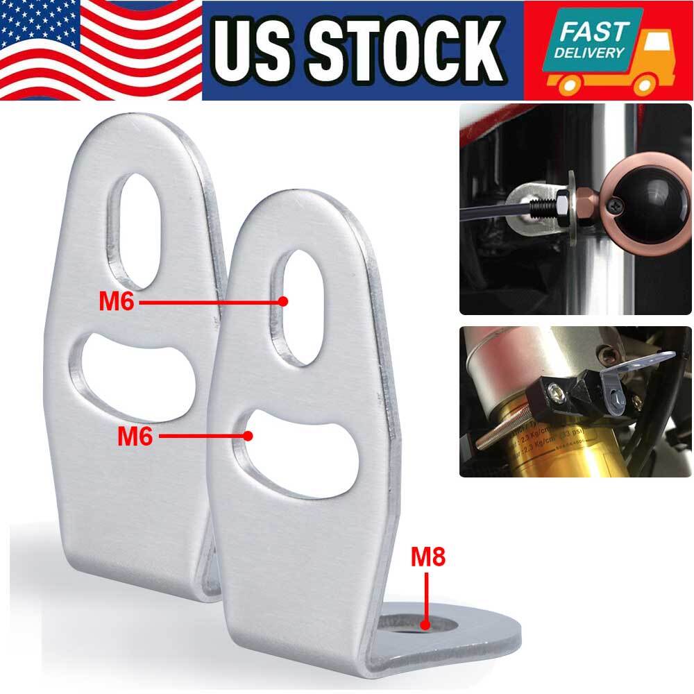 2X Motorcycle Front Turn Signal Light Bracket Holder Fork Bar Mount ...