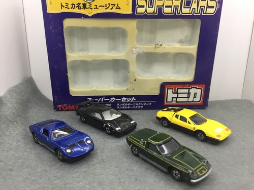 Tomica *Supercars 4 Car Set* Lamborghini - Lotus - Ferrari -RARE ...