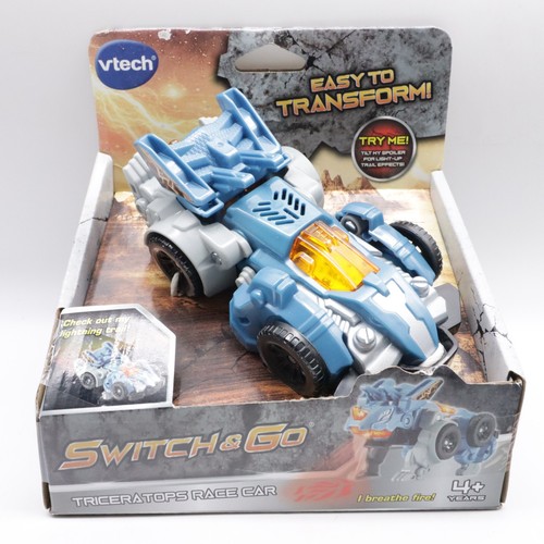 VTech Switch & Go Triceratops Race Car - Easy to Transform - New in ...