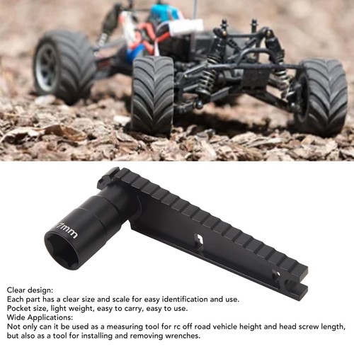 RC Ride Height Gauge Clear Scales Portable Turnbuckle Wrench 4 In 1 ...