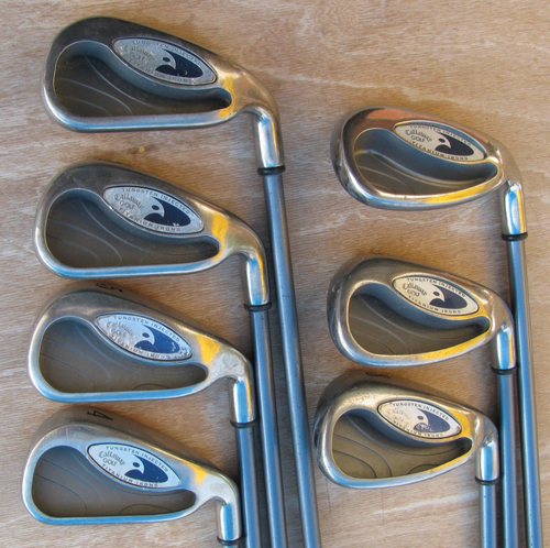 NICE CALLAWAY HAWK EYE IRONS IRON SET REGULAR FLEX GRAPHITE 4-PW ...