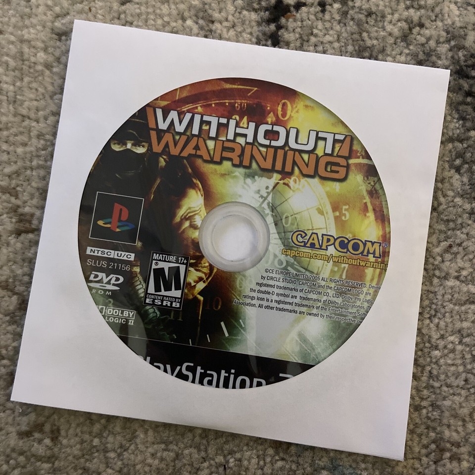 🔥 Without Warning (PlayStation 2 PS2, 2005) Mint Disc Only! See ...