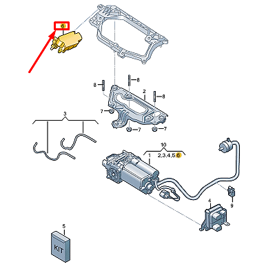 AUDI E-TRON GT Adaptive Suspension Valve Block 971616056C NEW GENUINE ...