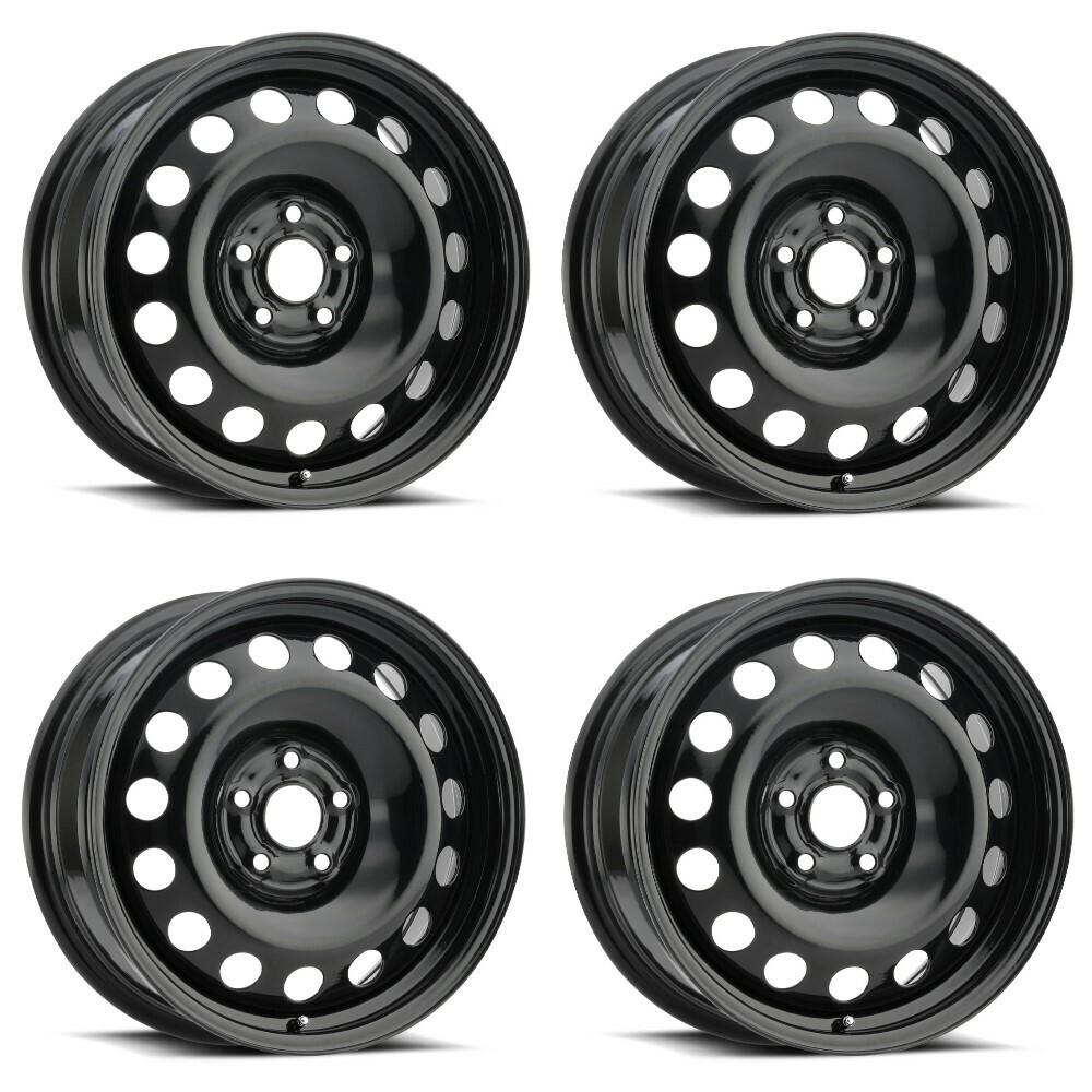 Set 4 15" Vision HD SW60 Black Wheels 15x6.5 5x100 Rims 38mm w/ Lugs | eBay