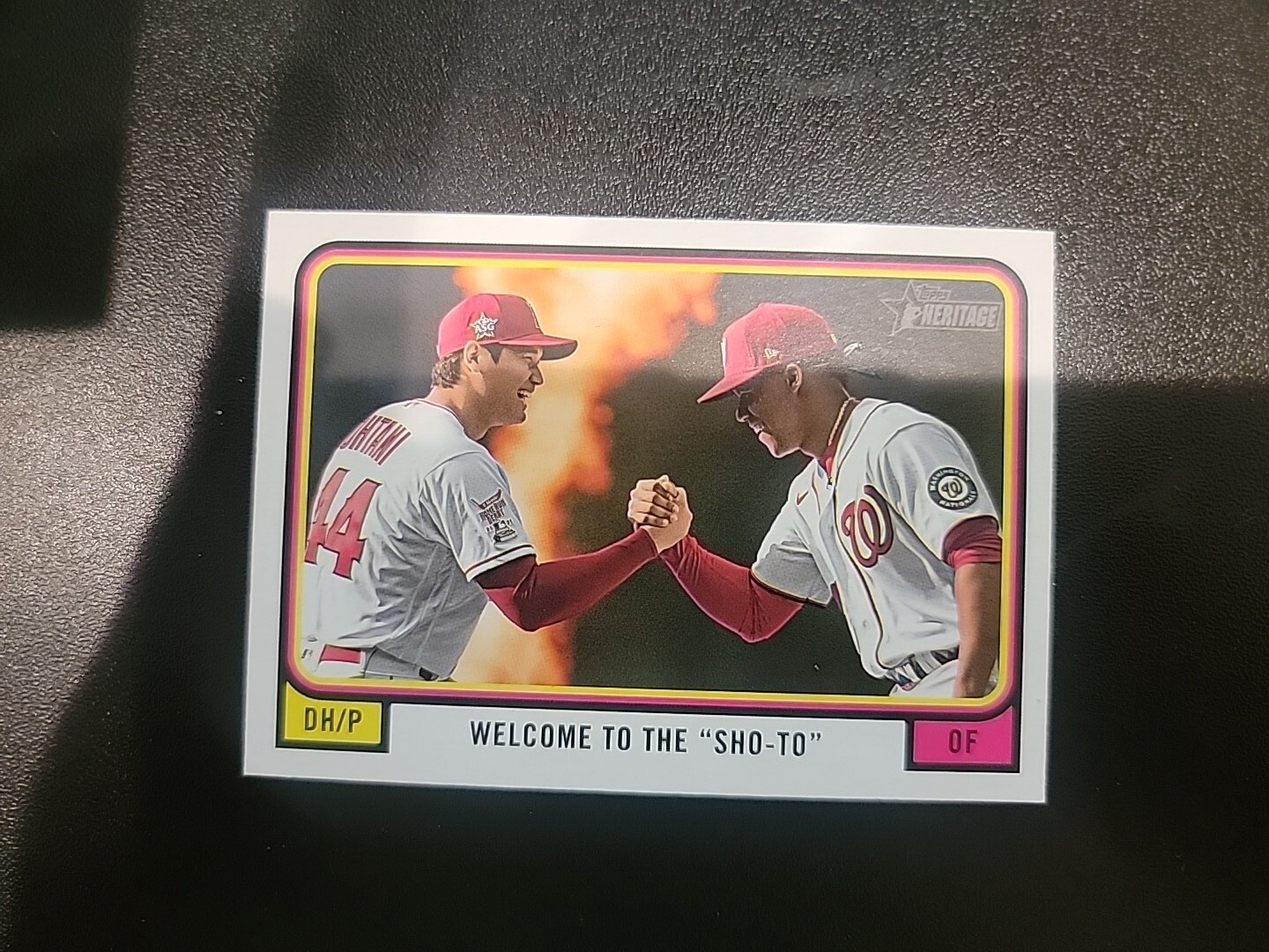 2022 Topps Heritage High Number Combo Cards #CC7 Juan Soto Shohei ...