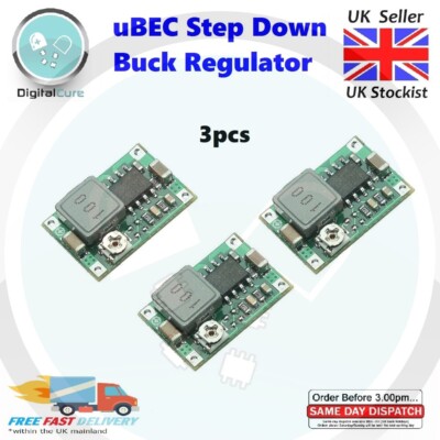 Mini uBEC SBEC BEC 3A 1-17V DC Adjustable Step Down Power Supply - FPV ...