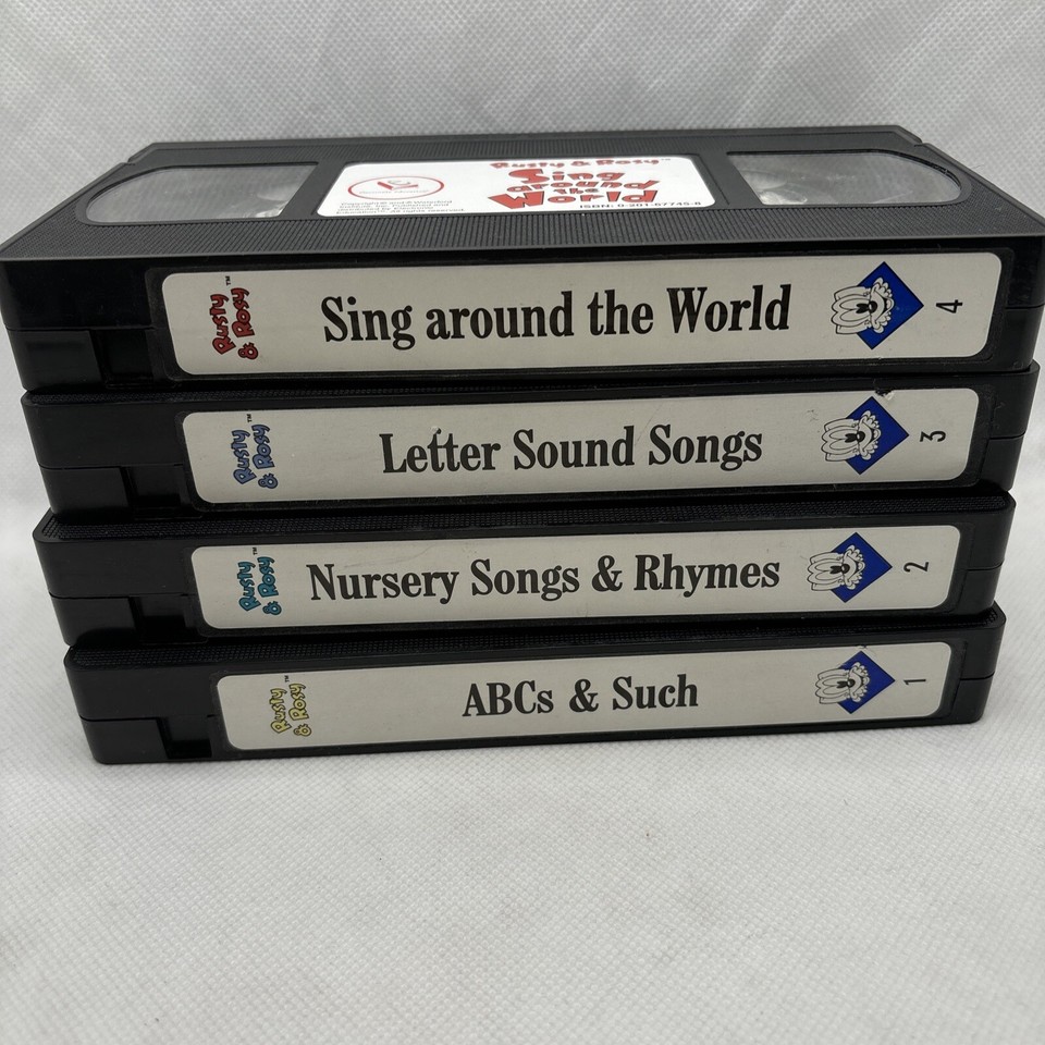 Rusty & Rosy Videos 4 VHS Set- Waterford Early Reading Program 1995 ...