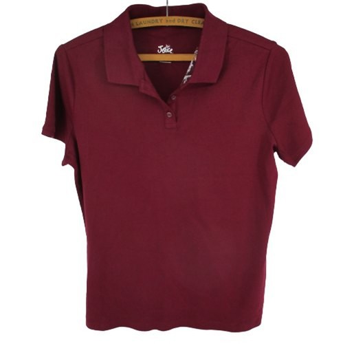NWT 20 Plus Justice Girls Burgundy Dark Red Polo Shirt | eBay
