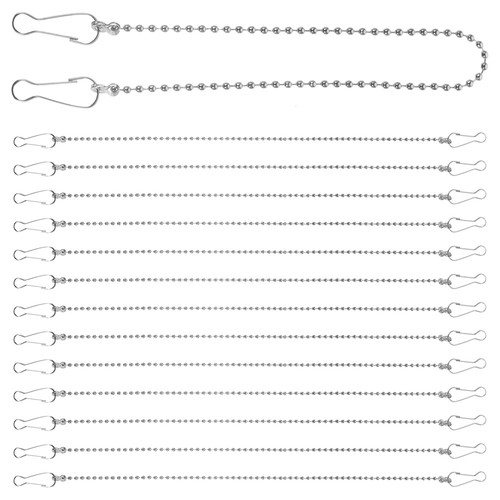 24 Pcs Flower Pot Chain Stainless Steel Billboards Hangers Hanging Sign ...