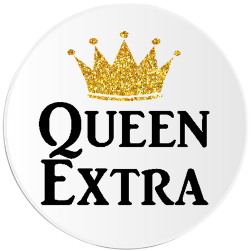 Queen Extra - 3 Pack Circle Stickers 3 Inch - Crown | eBay