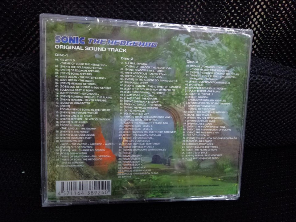 SONIC THE HEDGEHOG ORIGINAL SOUND TRACK 3CD Game Music OST BGM 4571164389240 | eBay