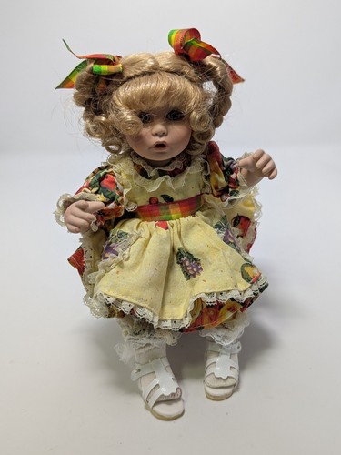Marie Osmond Designed 6" Sitting Tiny Tots "Fanny Fruit Basket" Doll | eBay