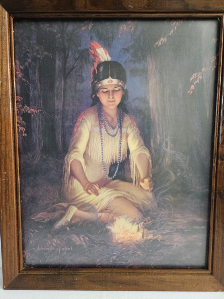 Adelaide Hiebel Firefly Native American Woman Litho Print 12.5"x15.5 ...