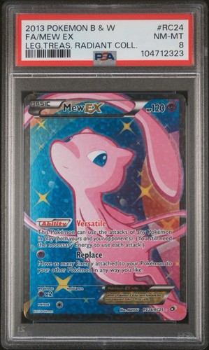 Pokemon TCG Mew EX Radiant Collection Legendary Treasures RC24/RC25 PSA ...