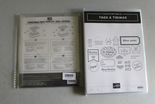 Stampin' Up! Tidings & Tags Stamp Set + Christmas Tags Thinlits NEW ...