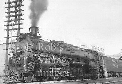 Santa Fe Builder photo Steam Locomotive 2903 ATSF 4-8-4 railroad train ...