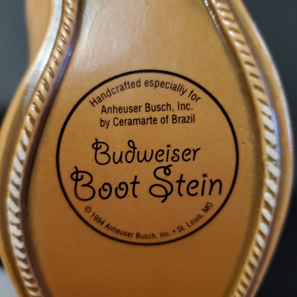 1994 Budweiser Collector Boot Stein from Anheuser Busch Beer | eBay