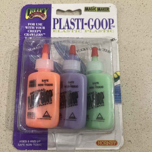 Vintage Magic Maker Creepy Crawlers Plasti-Goop Elastic Plastic ...