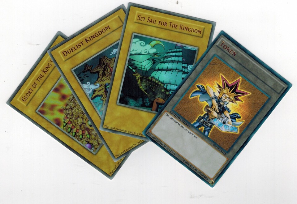 3 Sets: 4-Card Duelist Kingdom + Glory of King's Hand + Sail +Token ...