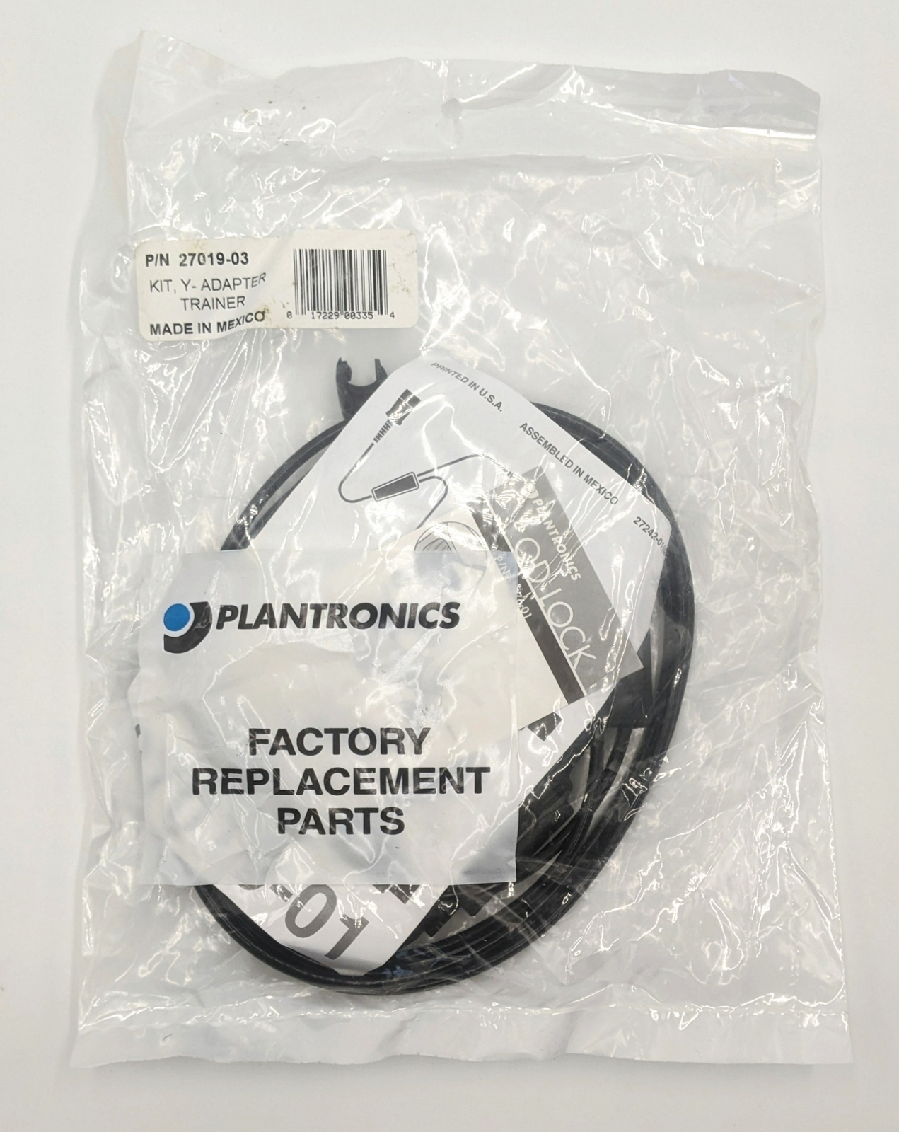 Plantronics Y-Adapter Trainer- 27019-03 | eBay
