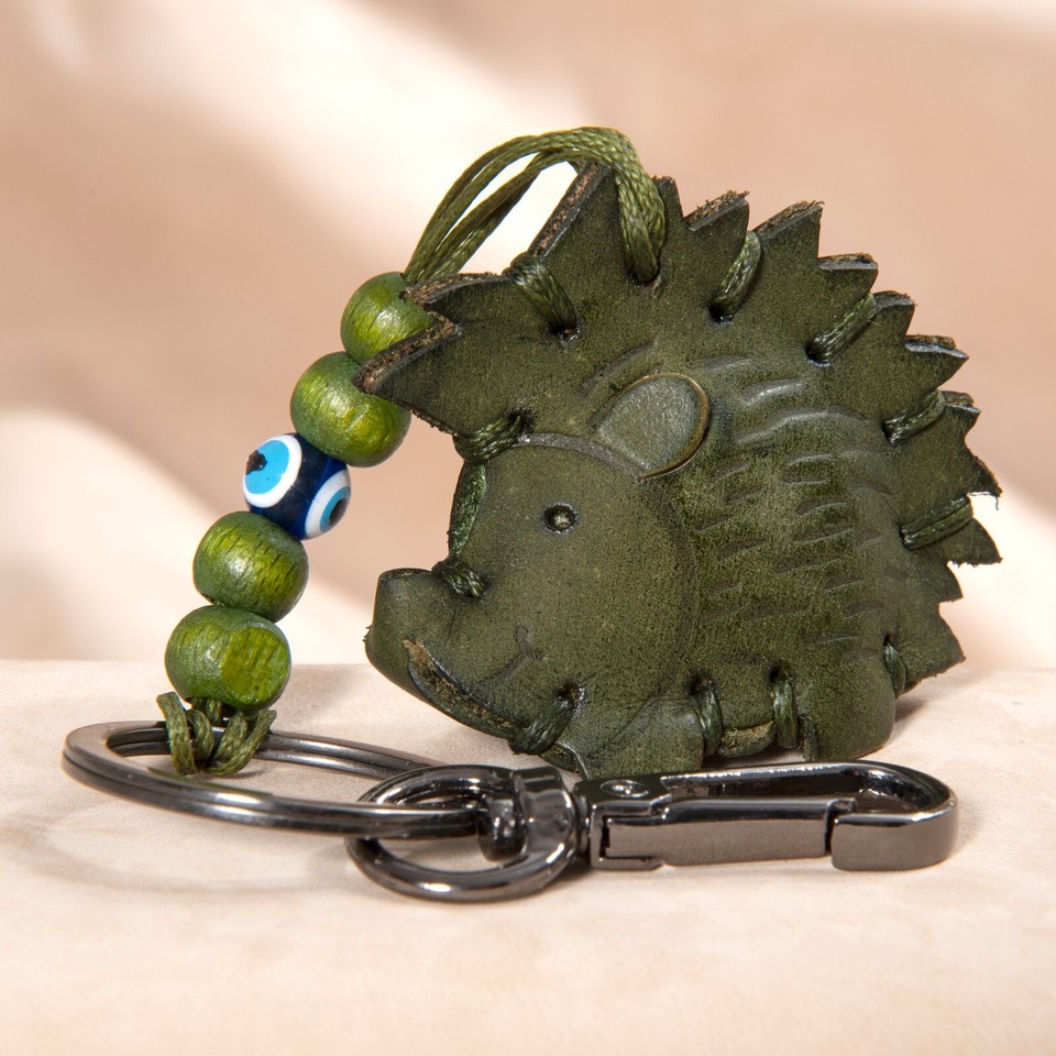 Leather Elephant Keychain, Charm for Women's Purse & Bags | Handmade ...