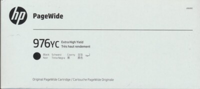 Original HP 976YC L0S30YC black PageWide Pro P55250 P57750 OVP DATUM 05 ...