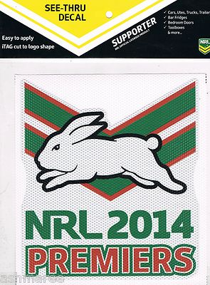 NRL South Sydney Rabbitohs Premiers Premiership See Thru Sticker ...