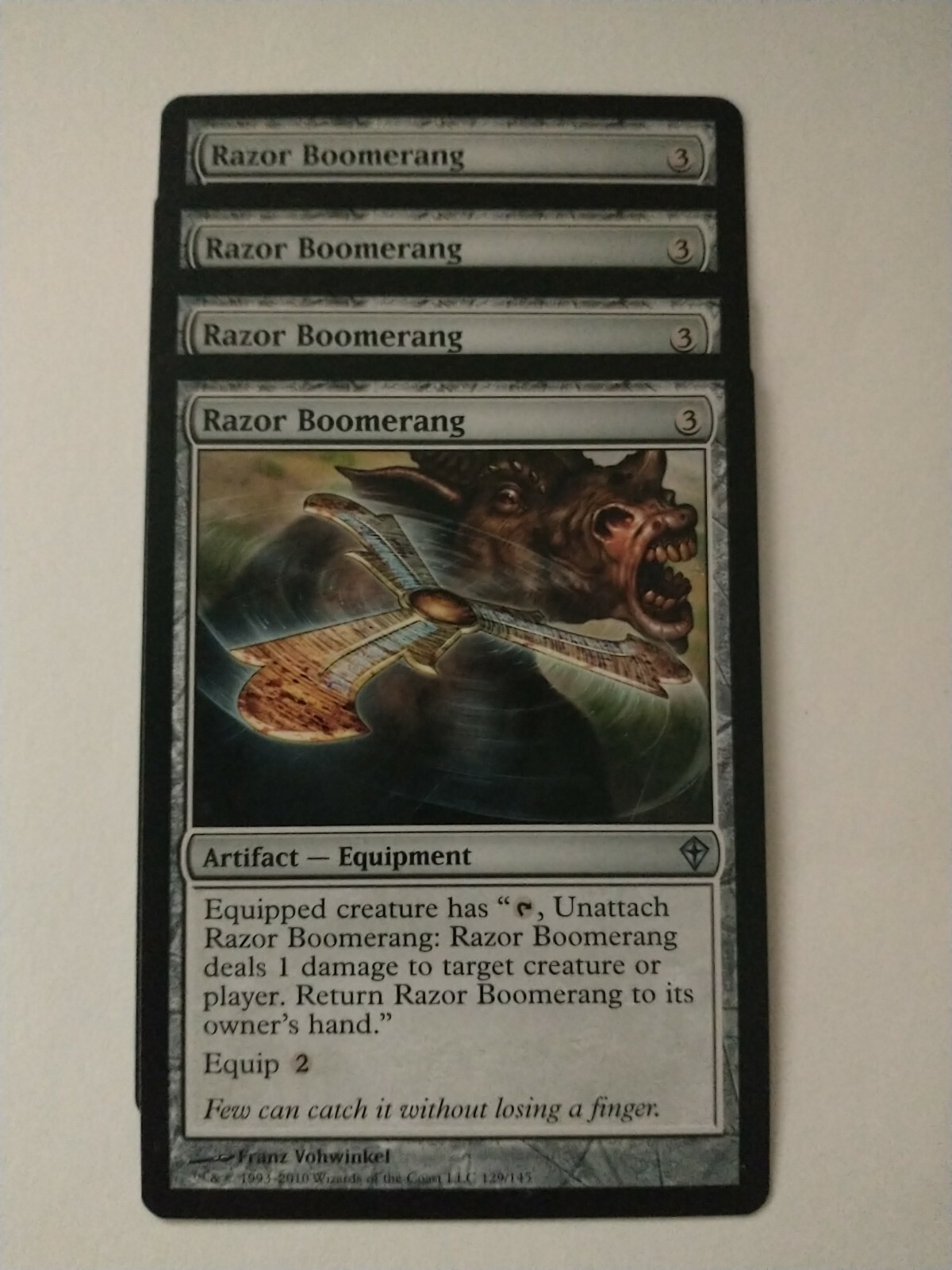 MTG Razor Boomerang Worldwake 129/145 Regular Uncommon for sale online ...