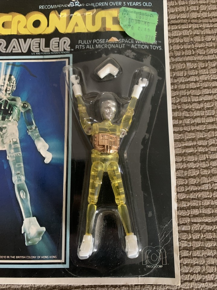 Mego Micronauts Time Traveler - Yellow- Vintage 1976 Carded Unpunched ...