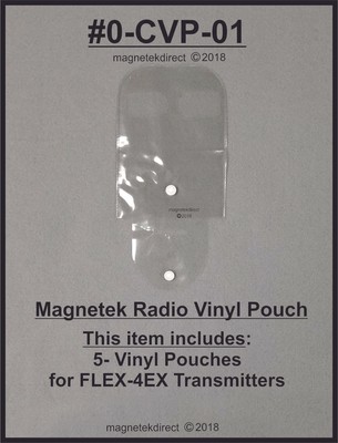 Magnetek Clear Vinyl Pouch for Flex 4EX Remote Control Transmitters ...