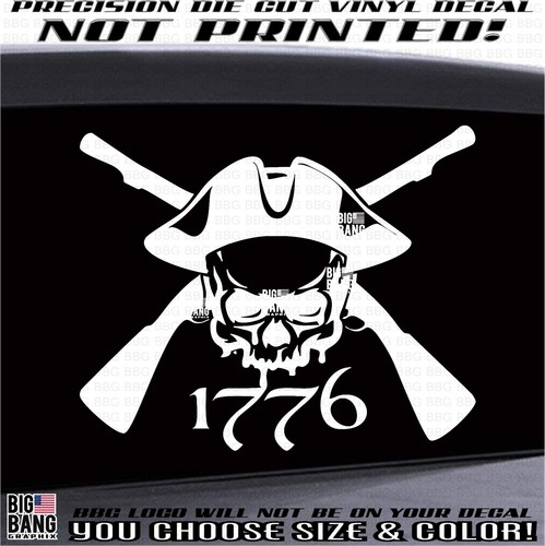 USA Patriotic Car Truck Bumper Vinyl Decal Sticker 1776 American ...