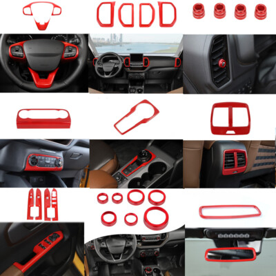 Red Car Center Console Dashboard Gear Shift Full Trim for Ford Bronco ...