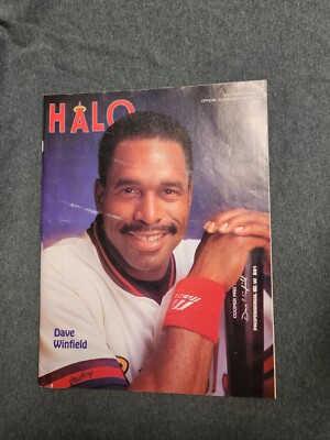 1990 California Angels Halo Magazine Volume 5 Issue 5 Dave Winfield ...