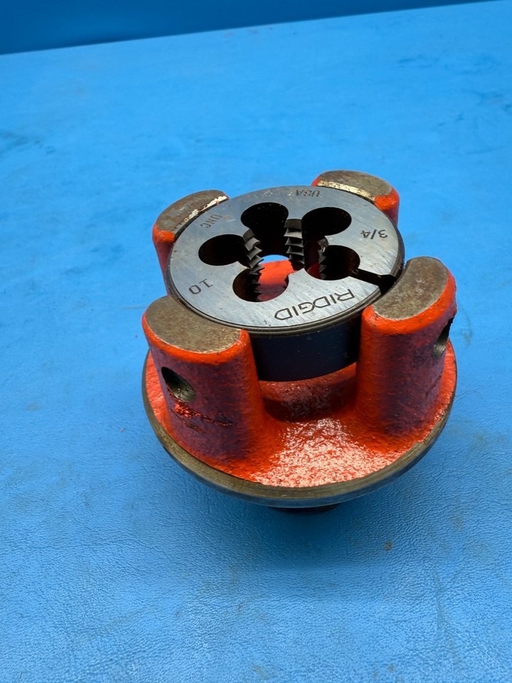 Ridgid 00-RB 3/4" 10 UNC Ratchet Bolt Manual Handheld Threader Die Head ...