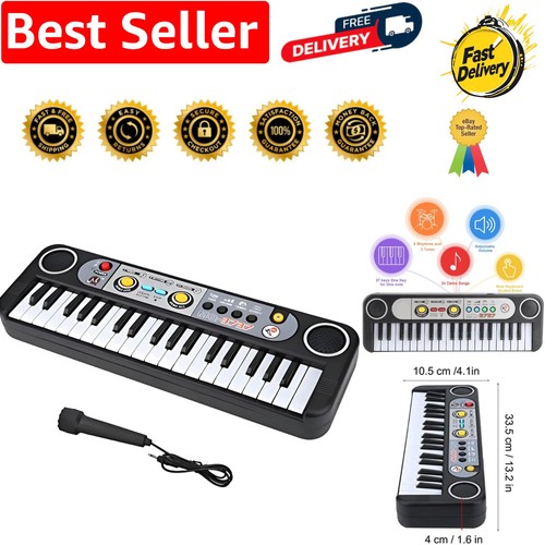 Battery Operated Kids Electronic Keyboard - 37 Keys with Versatile ...