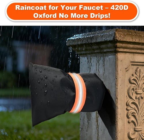 Outdoor Faucet Covers for Winter 2 Packs Hose Bib Protector Spout Cover ...