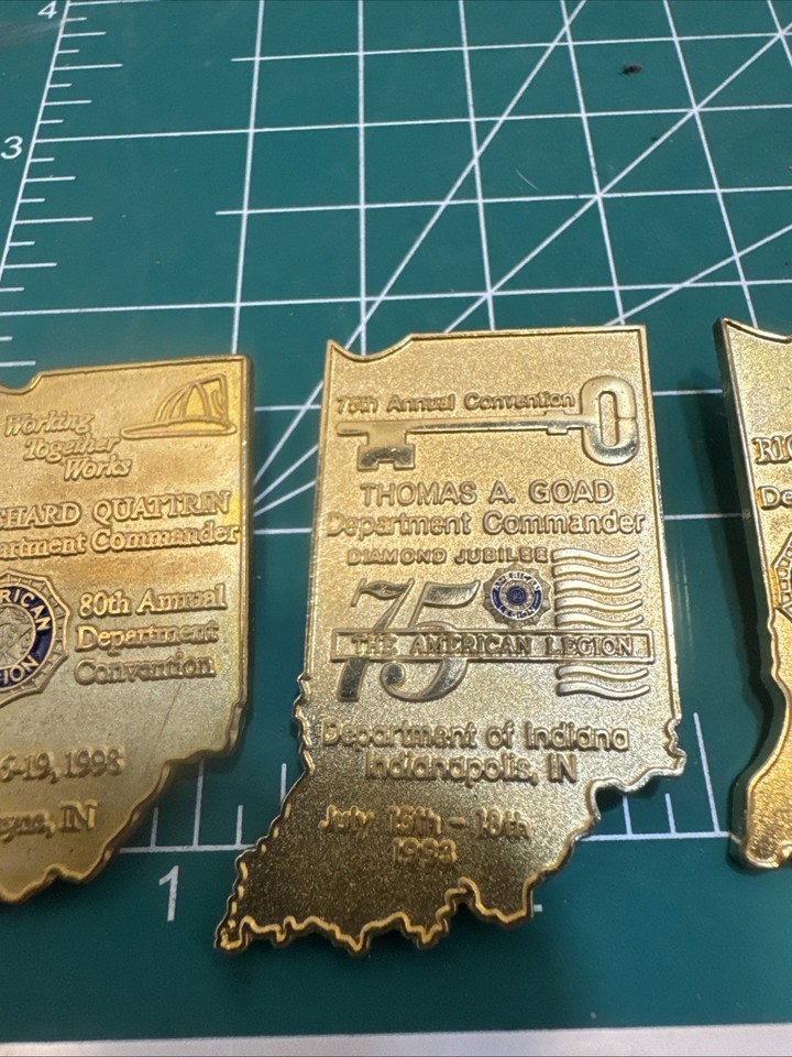 LOT 4 INDIANA LEGION PINS | eBay