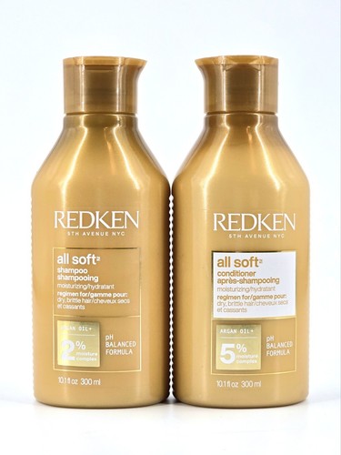 REDKEN All Soft Shampoo and Conditioner 10.1 oz Softness & Shine With ...