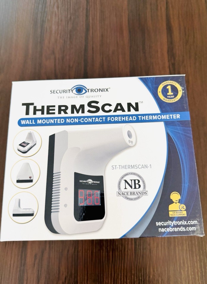 NEW! Security Tronix ThermScan Wall Mounted Non-Contact Forehead ...